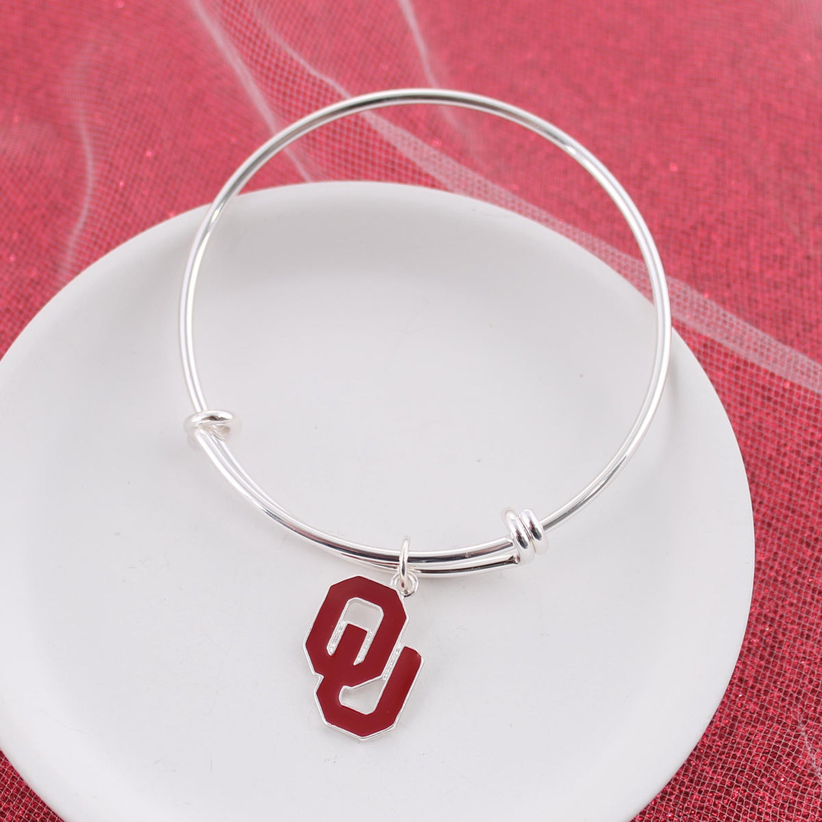 Oklahoma Enamel Logo Wire Bracelet – Seasons Jewelry - Retail