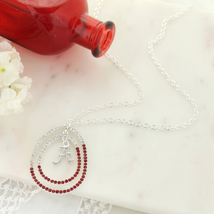 34” Alabama Crystal Loop Necklace – Seasons Jewelry - Retail