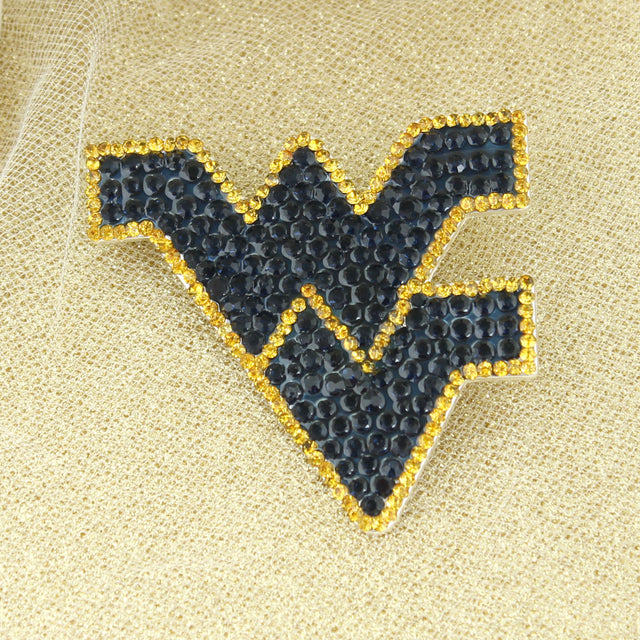 West Virginia Crystal Logo Pin – Seasons Jewelry - Retail